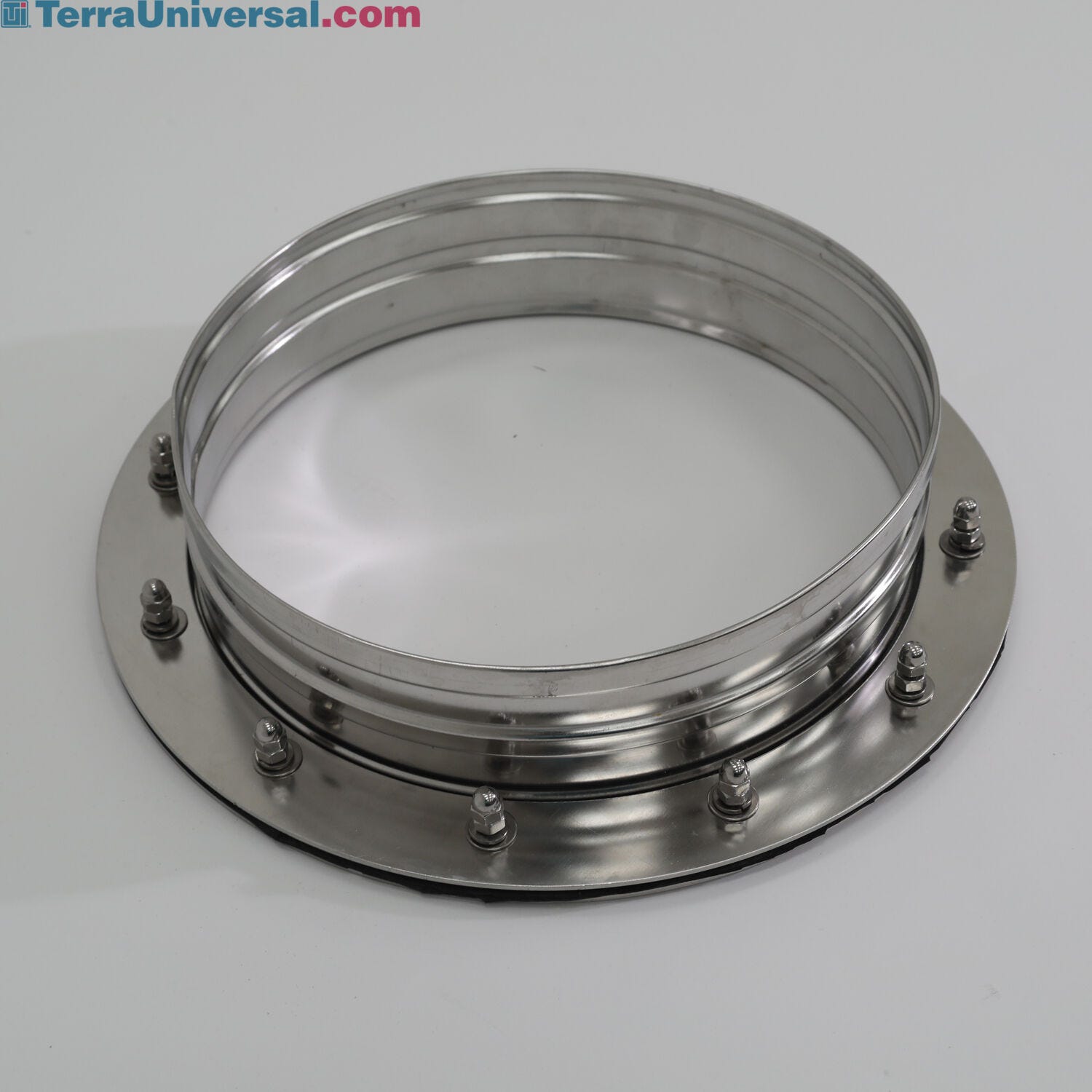 Glovebox Port; 304 SS, 10" Diameter, Round | Terra Hardware